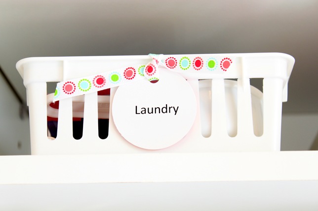 An Organized Laundry Room | Just a Girl Blog